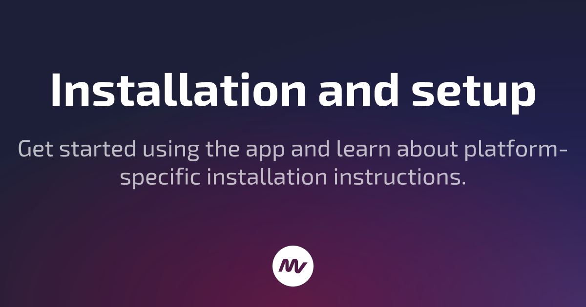 Installation and setup — MultiViewer