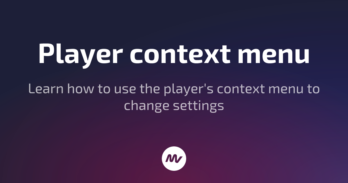 Player Context Menu — Multiviewer